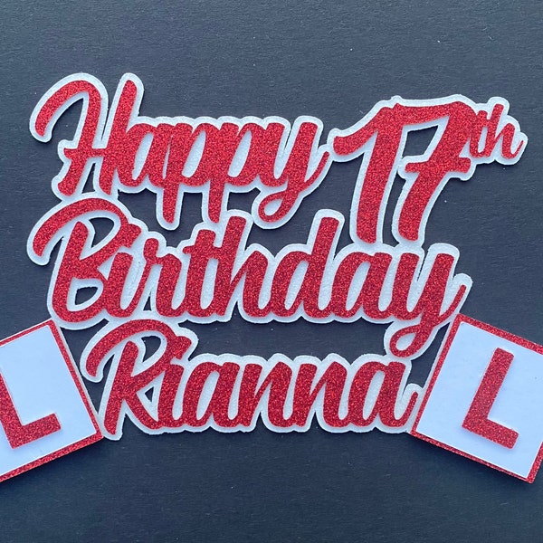 Learner Driver Cake Topper - Etsy UK