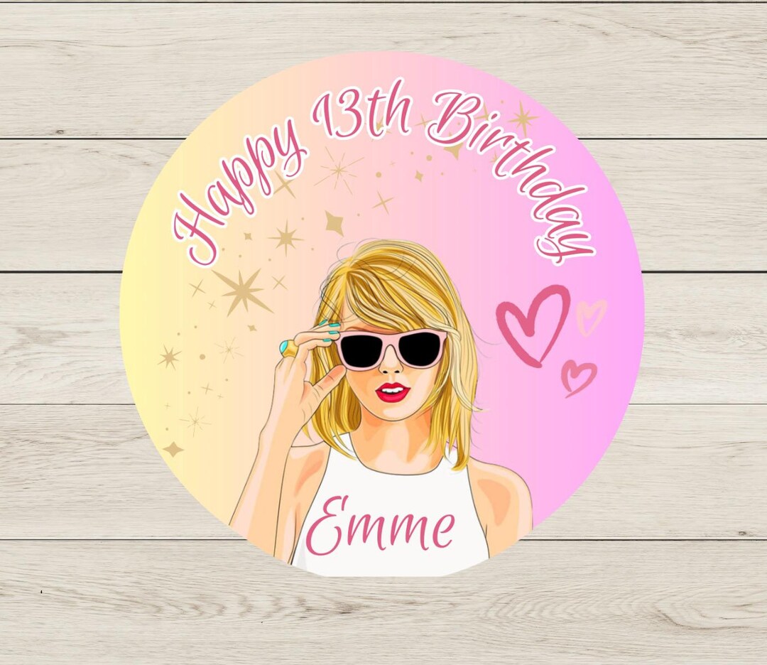 Personalised Edible Swifty Cake Topper/cupcake Toppers PRE CUT - Etsy UK