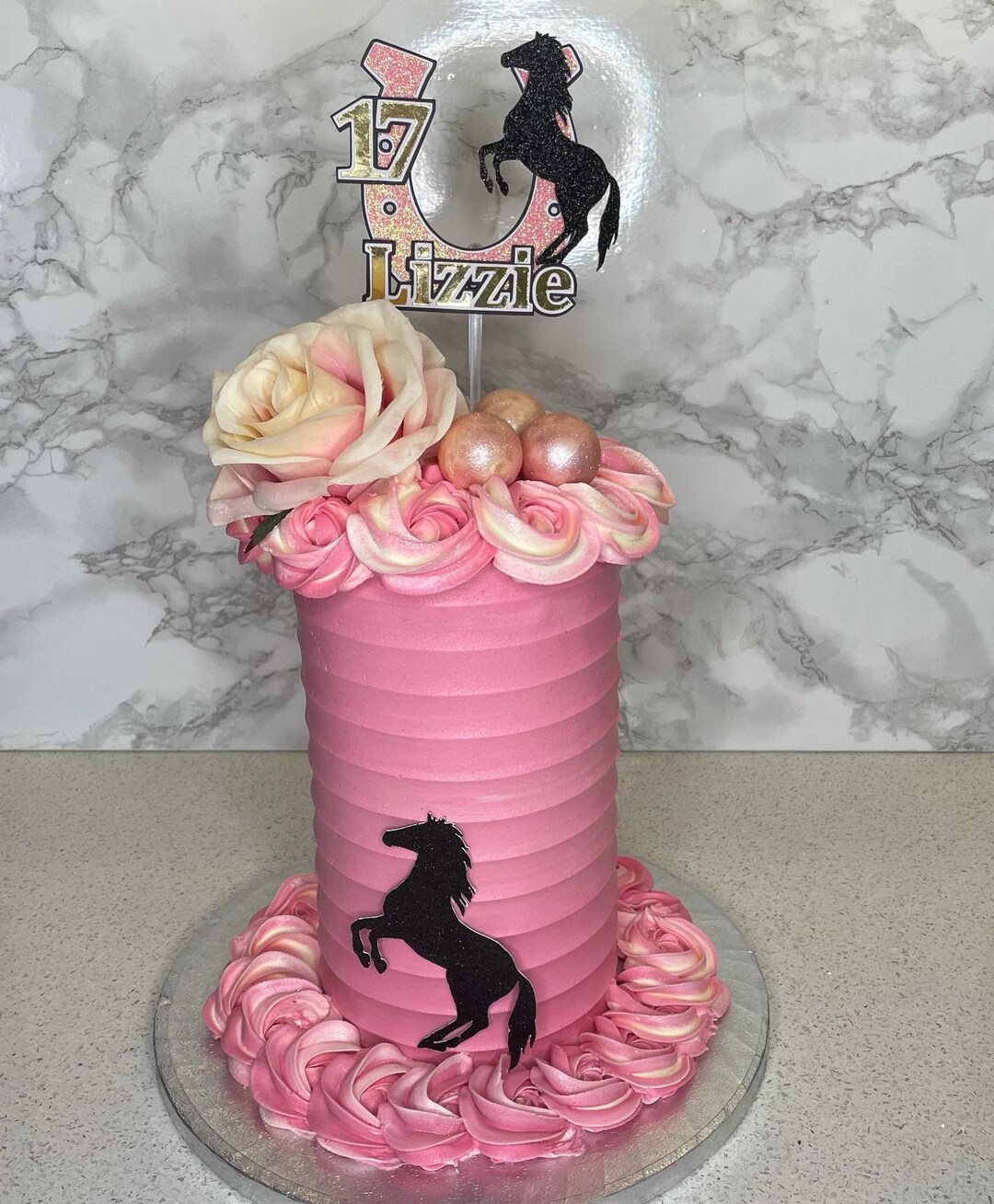 Horse Cake Topper and Decor Set - Etsy UK