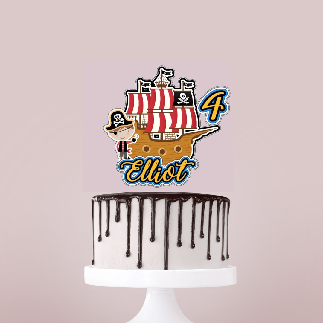 Pirate Cake Topper and Cake Decor - Etsy UK
