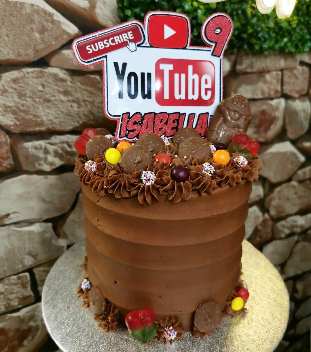 You Tube Cake Topper - Etsy UK