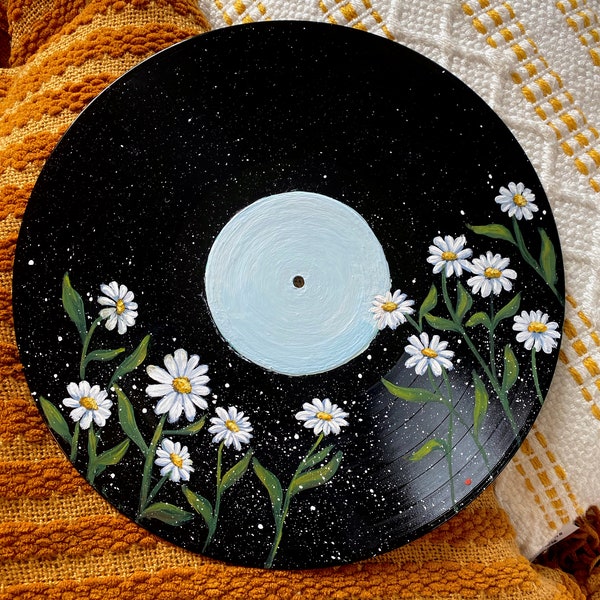 Painted Vinyl Record - Etsy