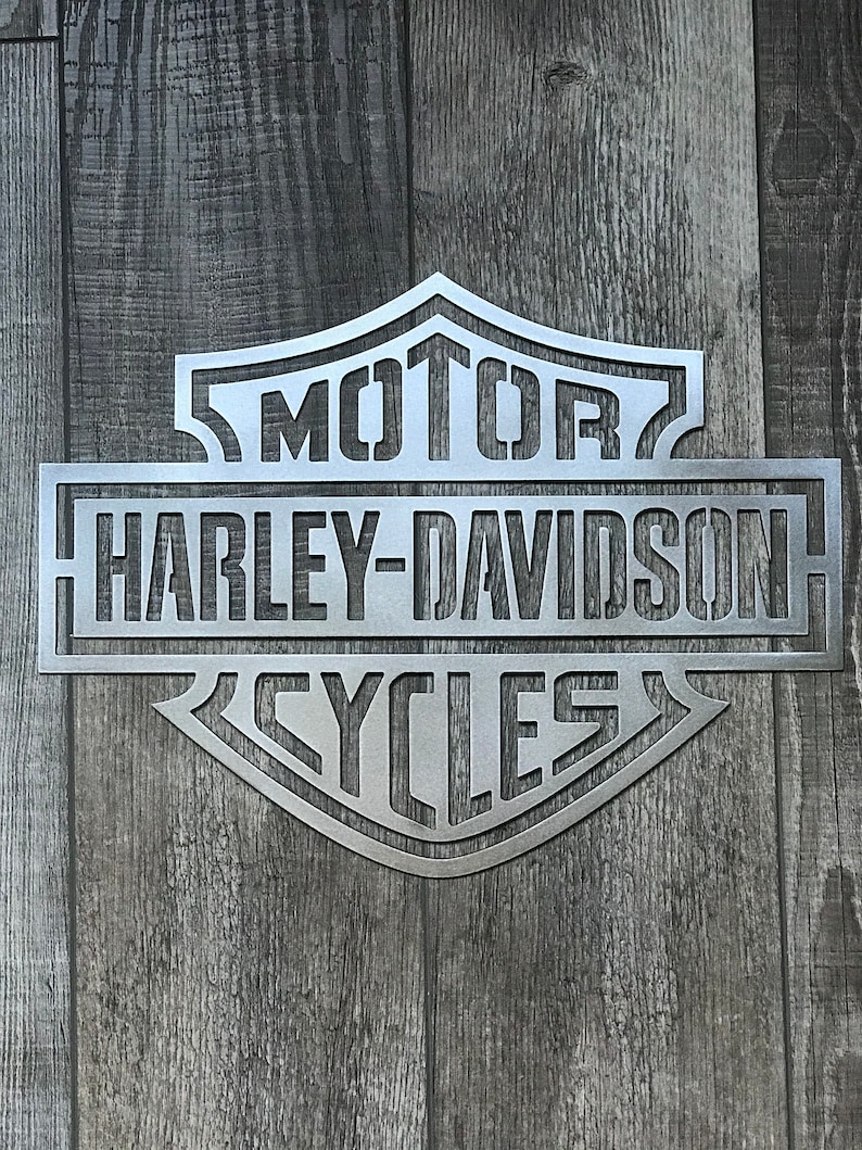 Harley Davidson Metal Sign - Biker Gift - Motorcycle - Garage Sign ...