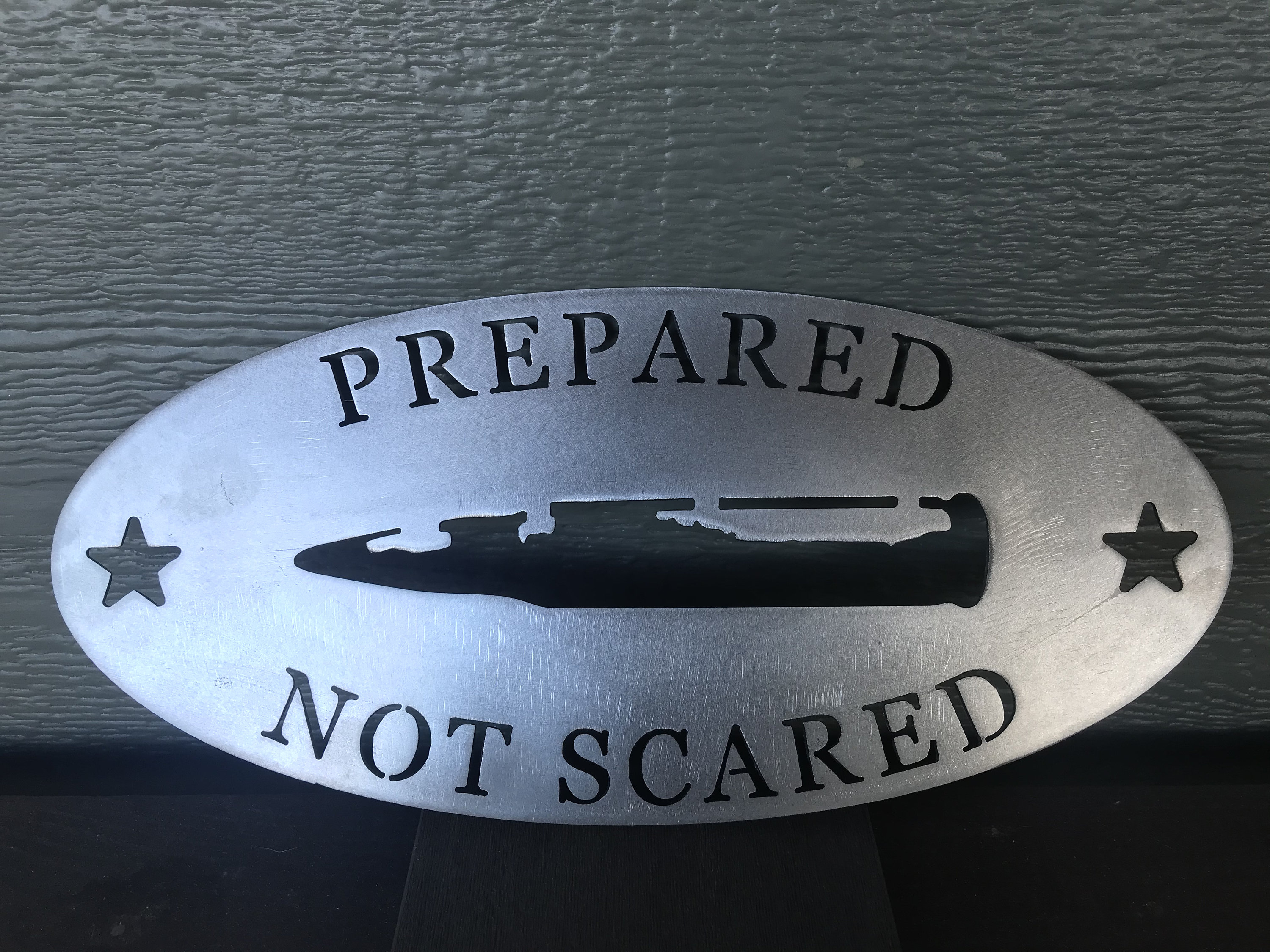 Prepared Not Scared Metal Bullet Sign NRA Freedom - Etsy