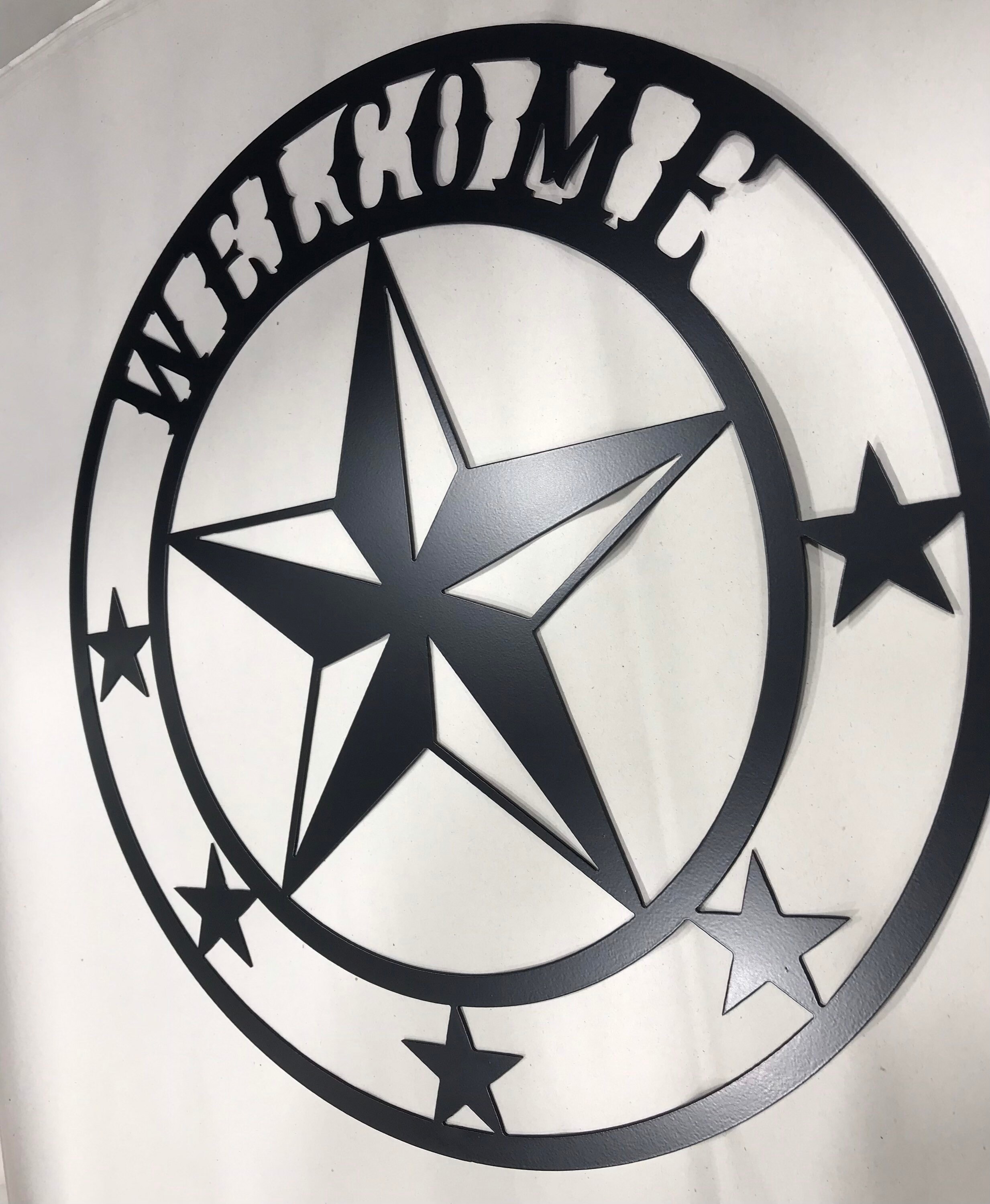 Metal Welcome Star / Texas Star / Gift / Wall Sign / Metal Decor / Art ...