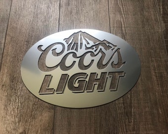 Coors Light Sign - Etsy