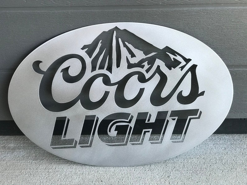 Coors Light / Beer / Blue Mountains / Metal Art / Christmas / Dad ...