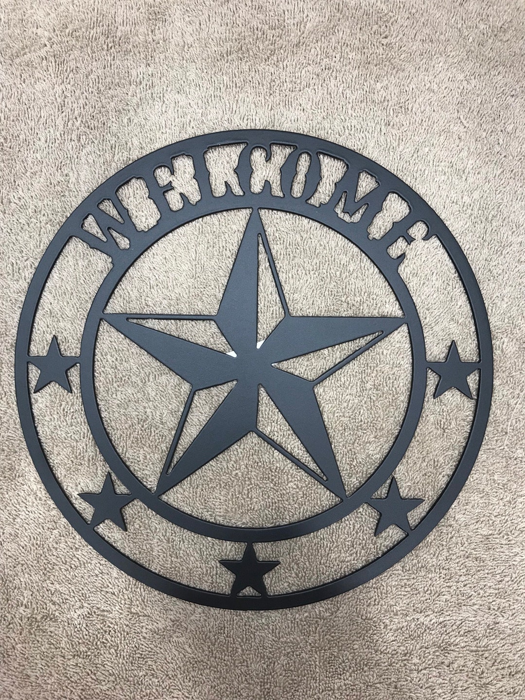 Metal Welcome Star / Texas Star / Gift / Wall Sign / Metal Decor / Art ...