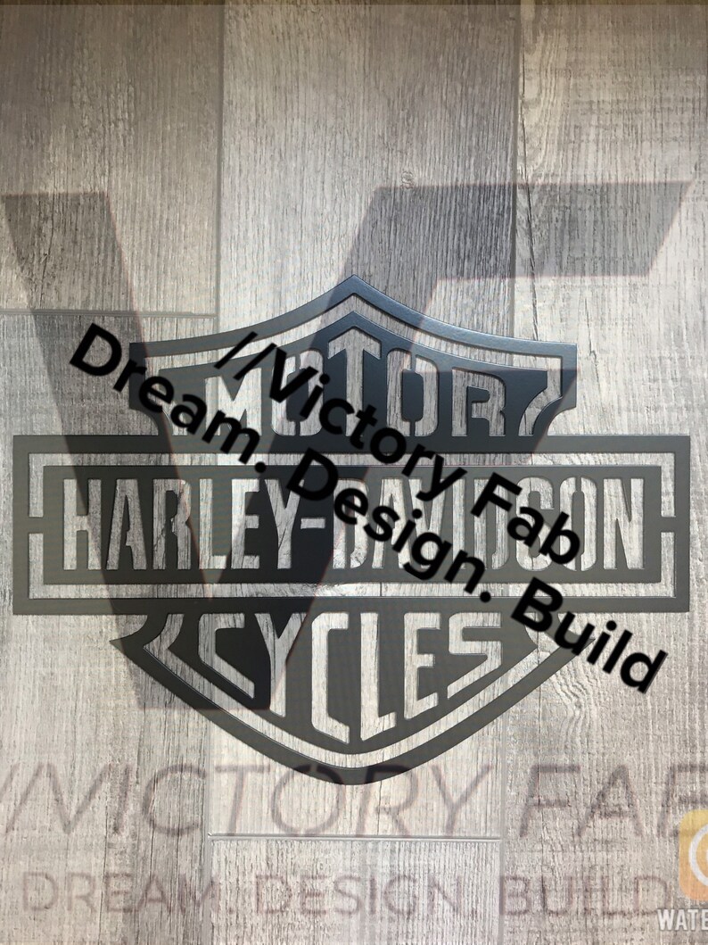Harley Davidson Metal Sign Biker Gift Motorcycle Garage | Etsy