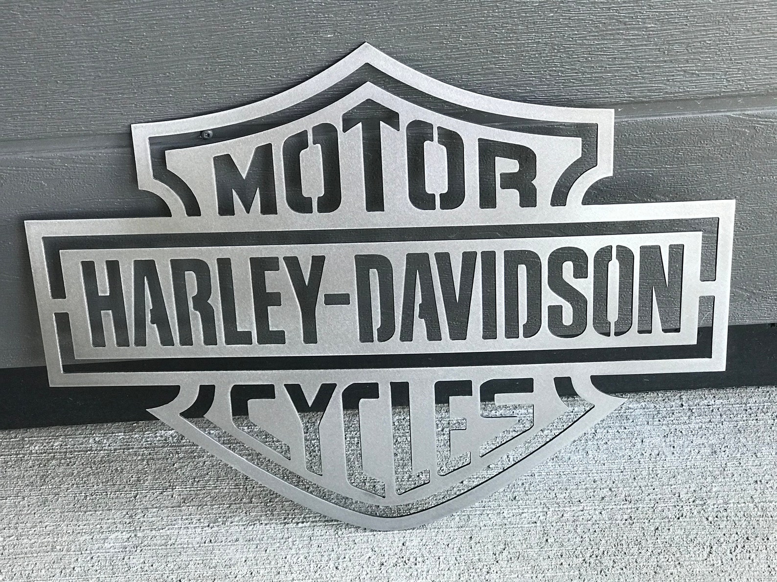 Harley Davidson Metal Sign Biker Gift Motorcycle Garage | Etsy