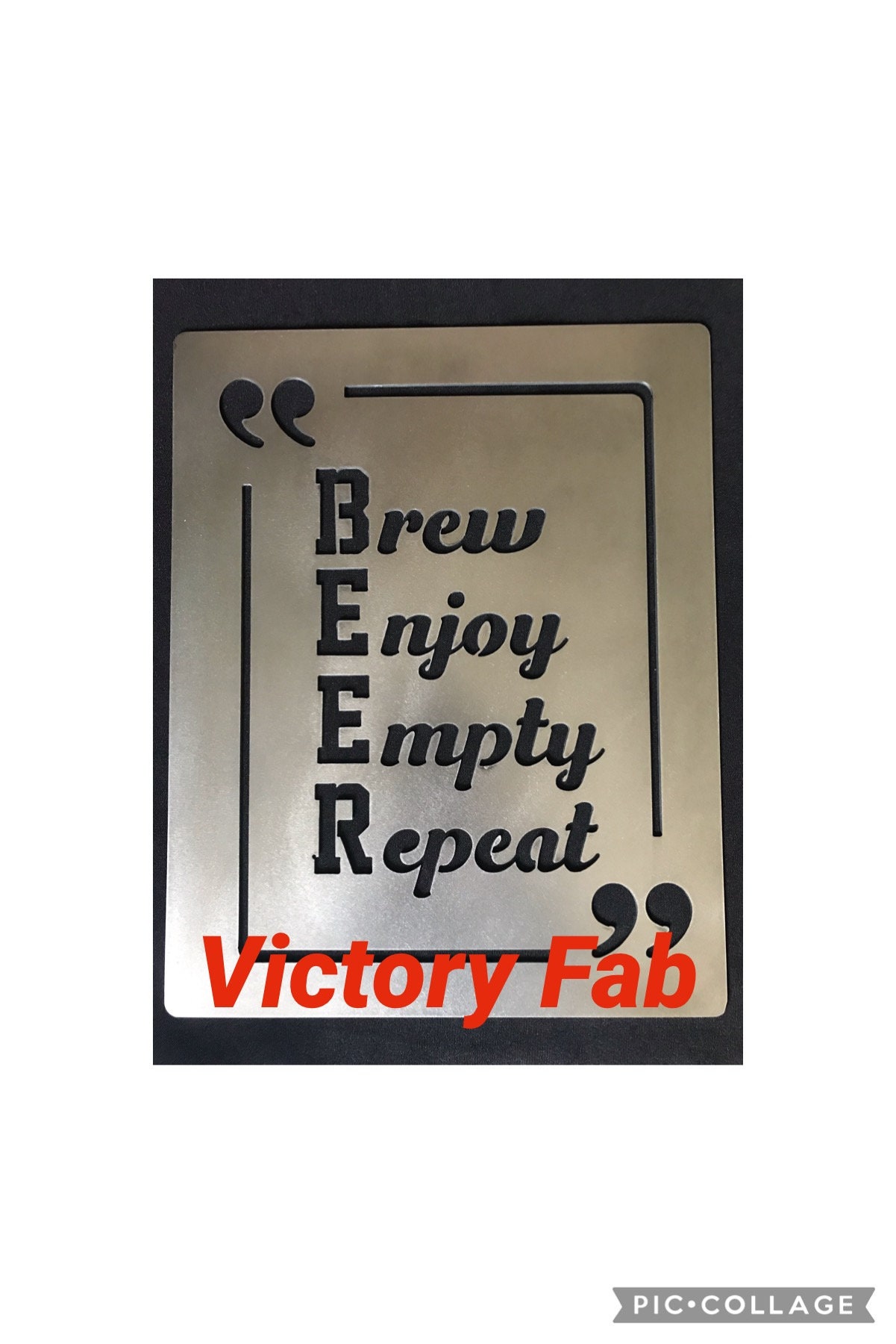 Brew Enjoy Empty Repeat Metal Beer Sign Wall Art Wall Hanging Home ...