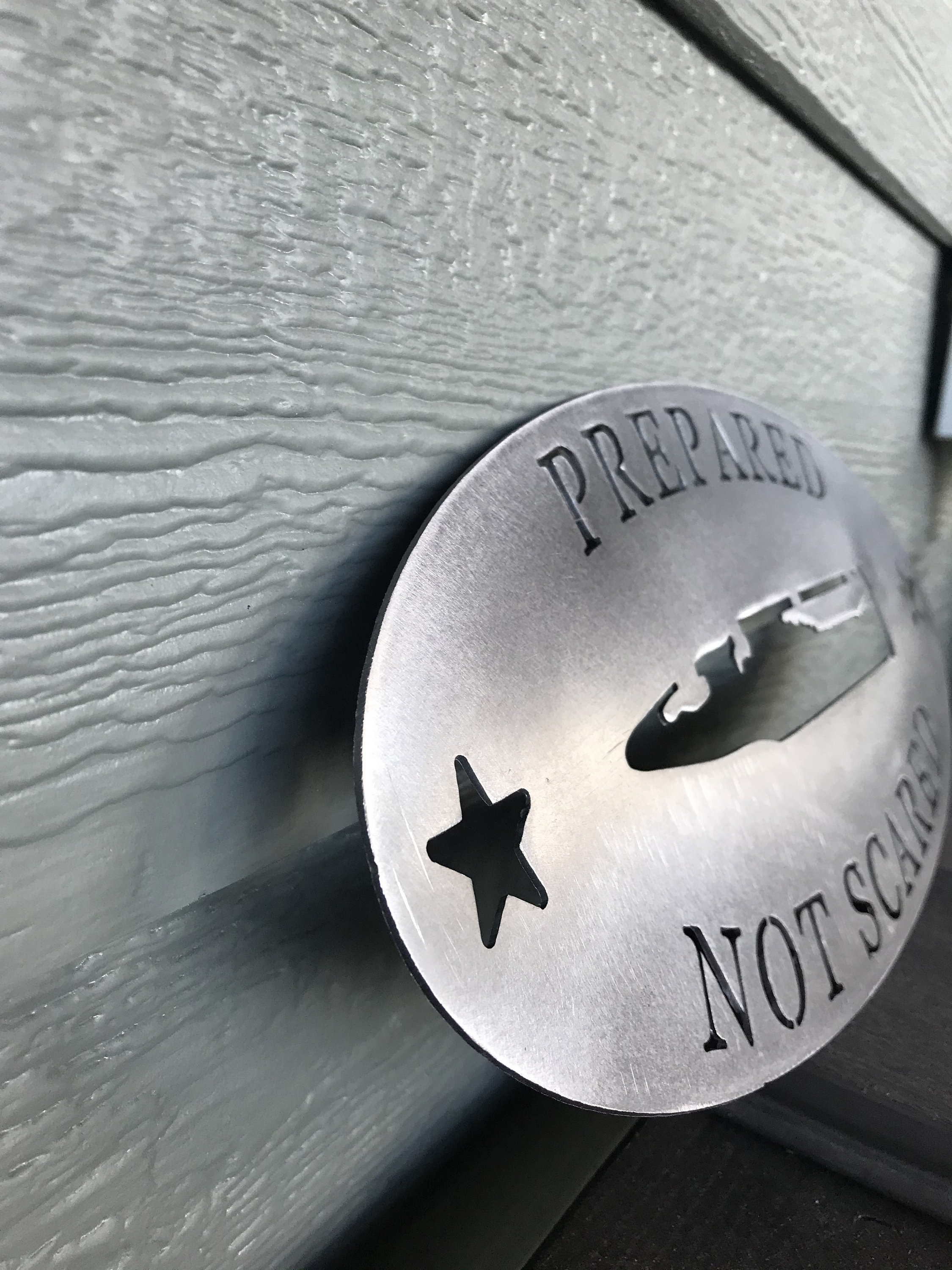 Prepared Not Scared Metal Bullet Sign NRA Freedom - Etsy