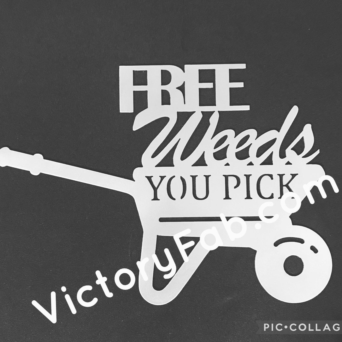 Buy Free Weeds You Pick Sign Outside Art Garden Gardener Florist Gift ...