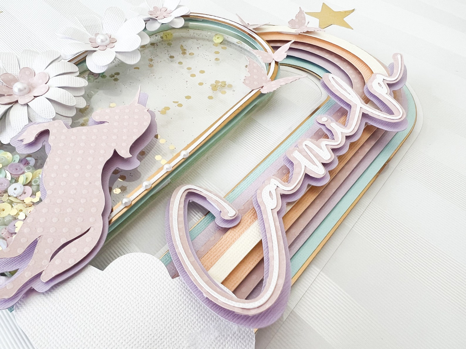 Rainbow Shaker Cake Topper SVG and Studio Cutting Files for - Etsy