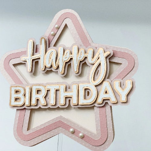 Star Cake Topper SVG stripe is Included Cutting Files - Etsy UK