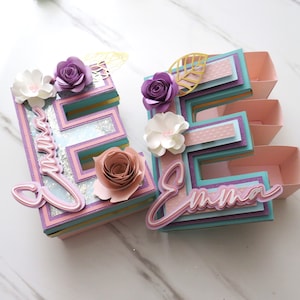 3D Letter Box SVG, Do It Paper, A-Z Front Shaker and Layered, Do It ...