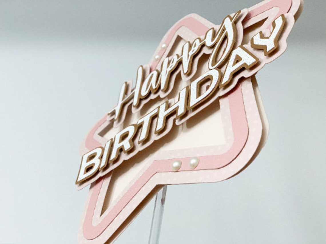 Star Cake Topper SVG, **(stripe is Included)**, Do It Paper, Cutting ...