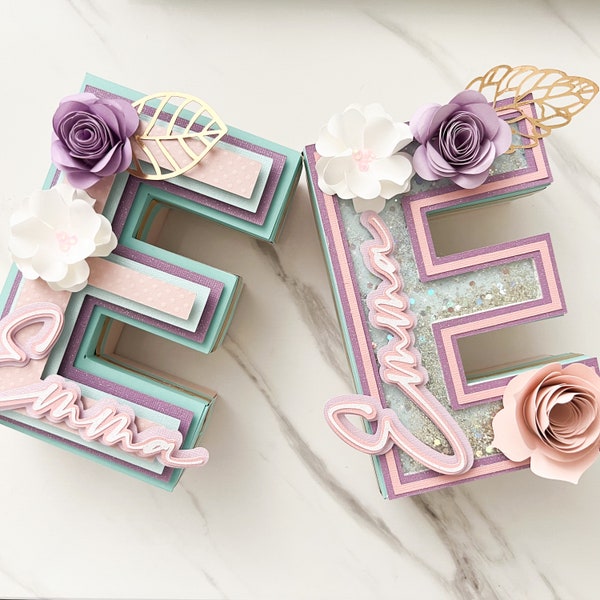 Cricut Letter Box Files 3d - Etsy