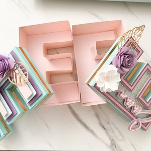 3D Letter Box SVG, Do It Paper, A-Z Front Shaker and Layered, Do It ...