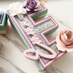 3D Letter Box SVG, Do It Paper, A-Z Front Shaker and Layered, Do It ...