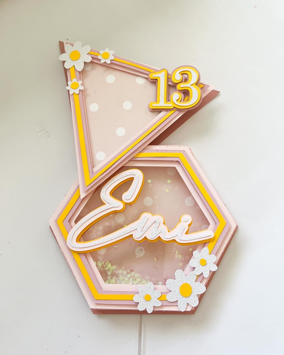 Shapes Shaker Cake Topper SVG stripe is Included - Etsy