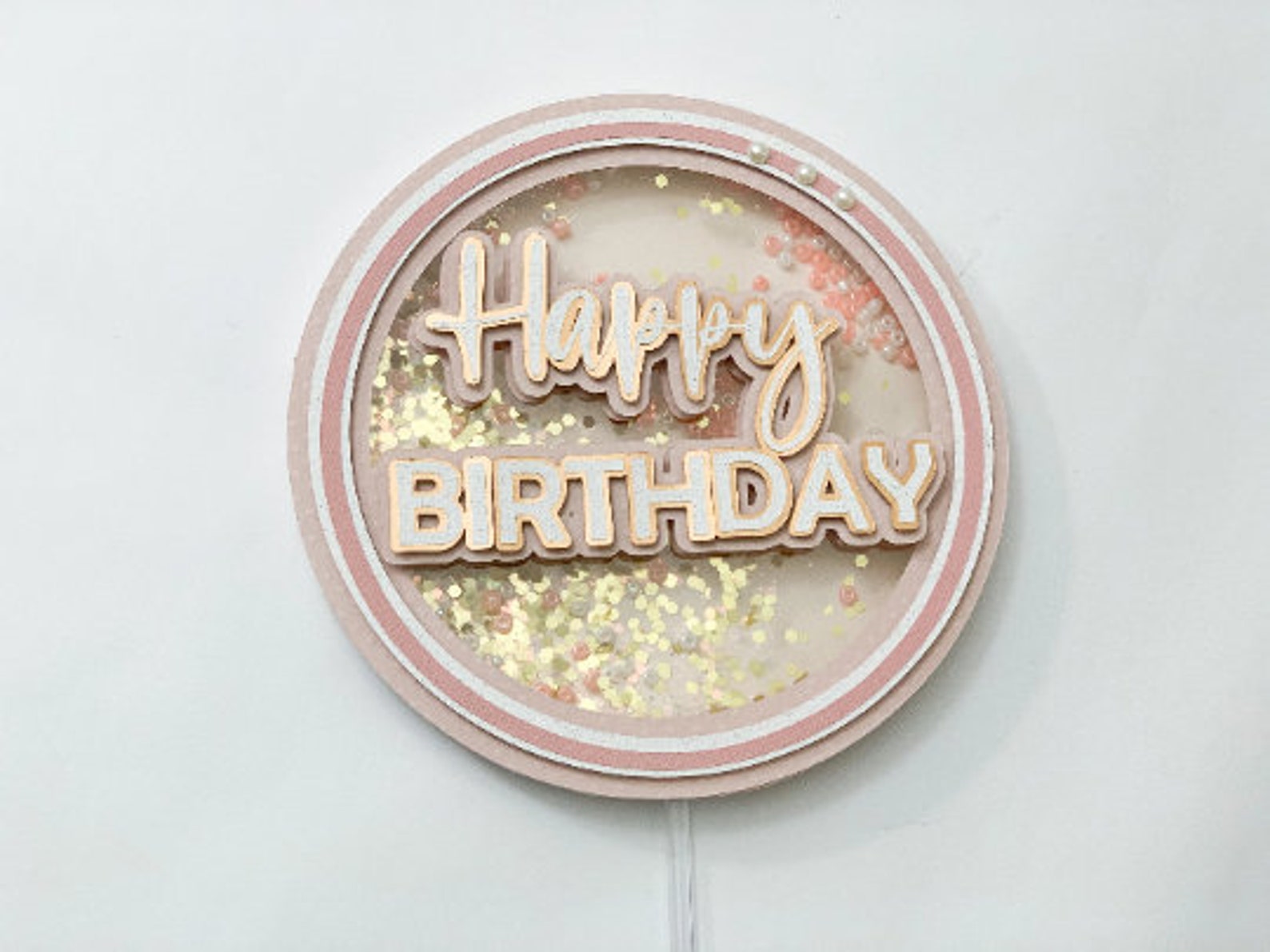 Shaker Cake Topper SVG stripe is Included Cutting - Etsy