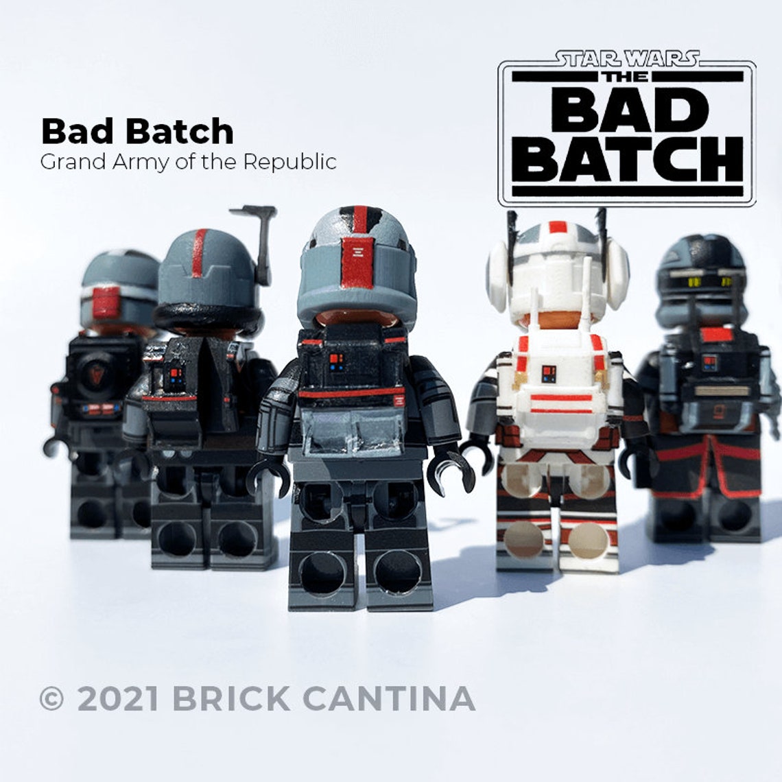 Lego Star Wars: The Bad Batch Clone Force 99 Minifigures | Etsy