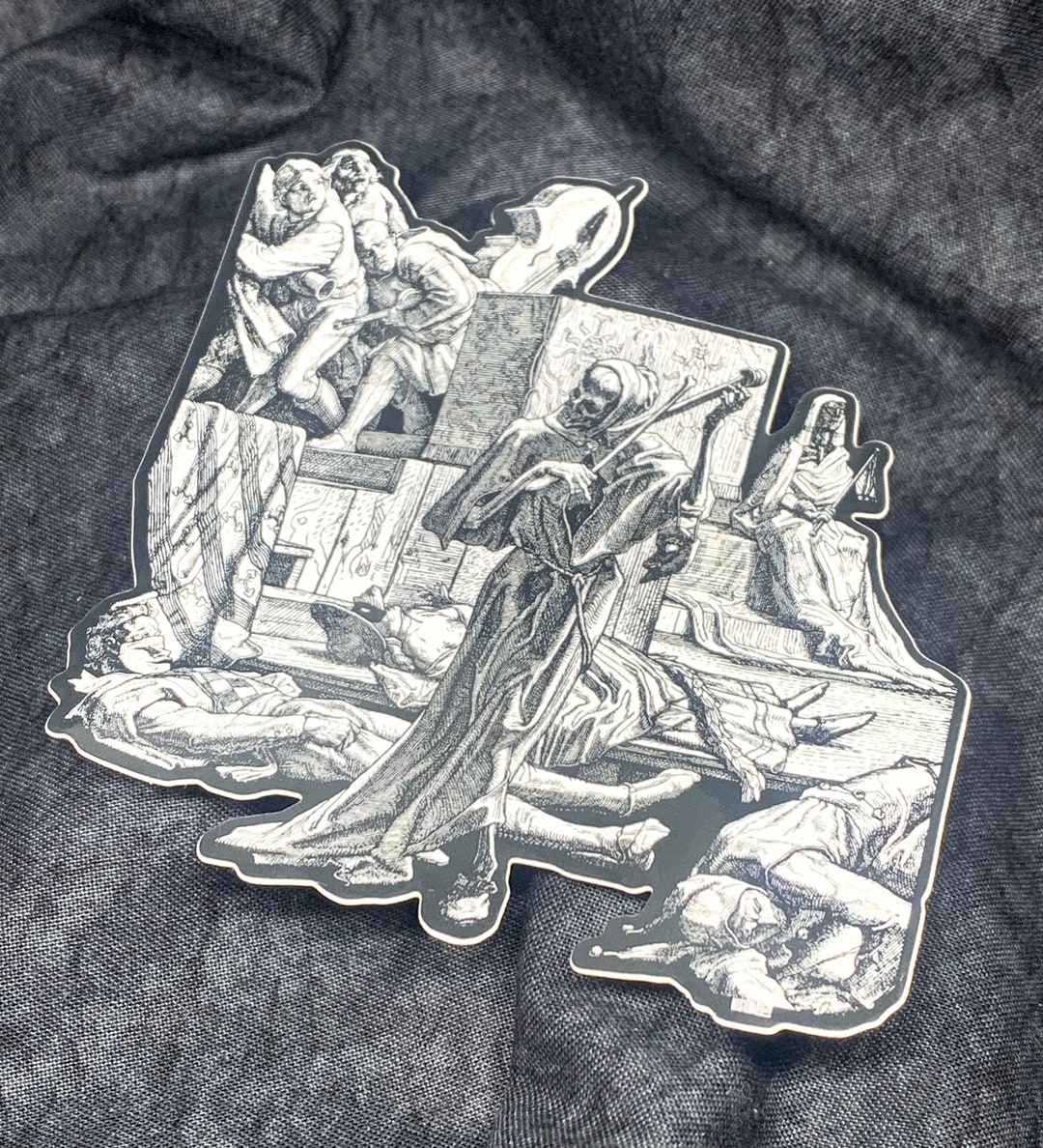 Death the Strangler Sticker | Grim Reaper Sticker | Goth Sticker - Etsy