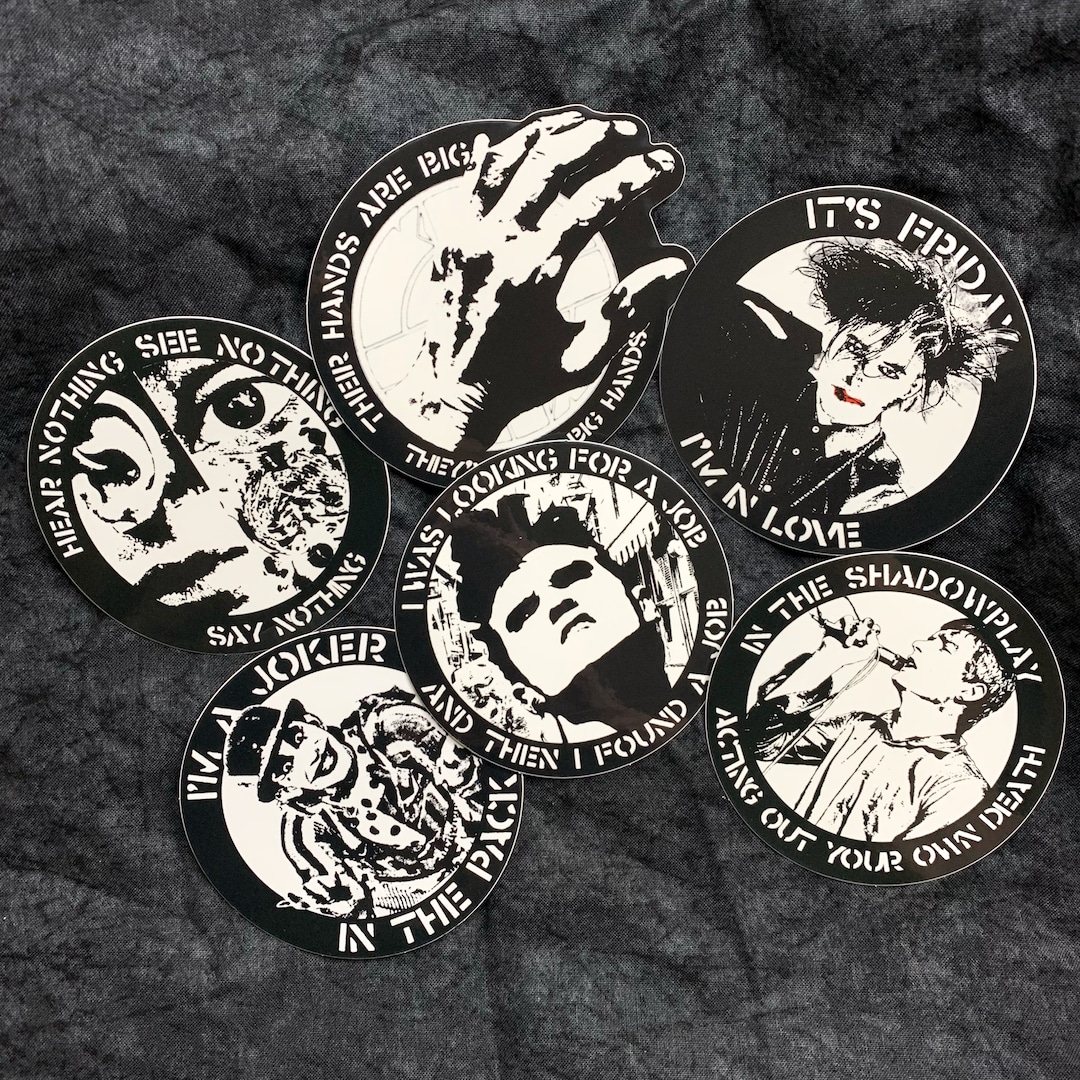 Goth/punk Vinyl Stickers | Discharge Sticker | Joy Division Sticker ...
