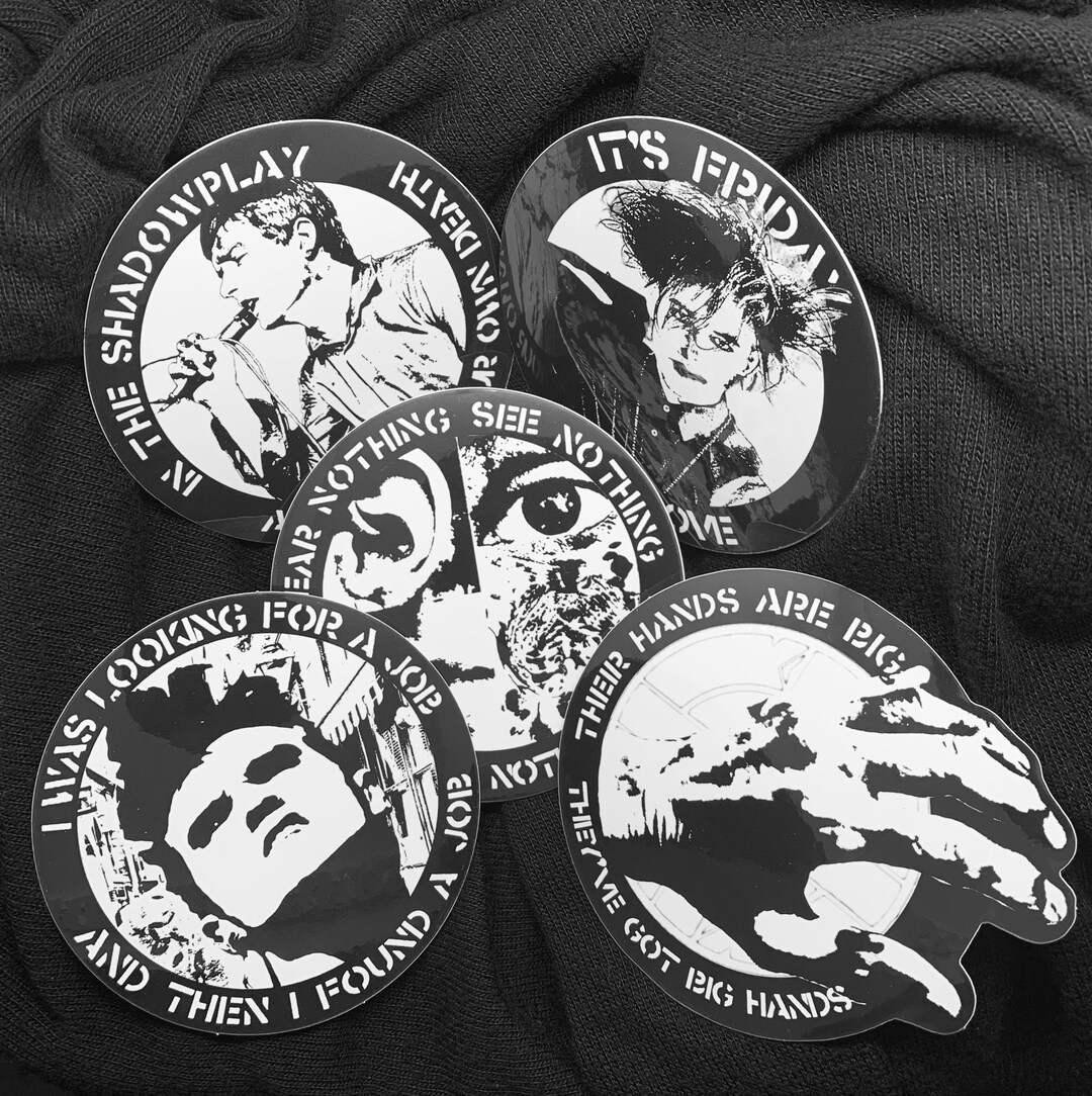 Goth/punk Vinyl Stickers Discharge Sticker Joy Division - Etsy