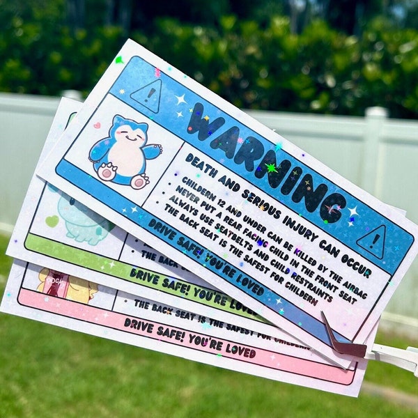 Warning Sticker - Etsy