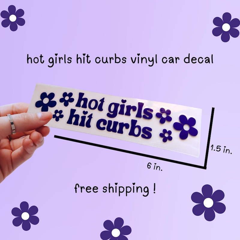 Hot Girls Hit Curb Purple - Etsy