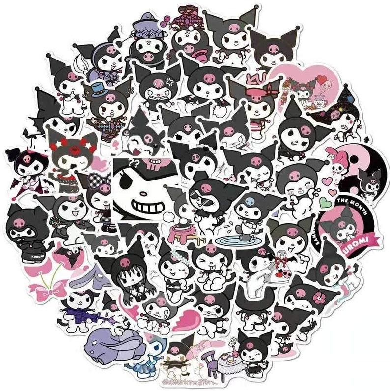 Kuromi Stickers | Etsy