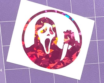 Ghost Face Car Decal - Etsy