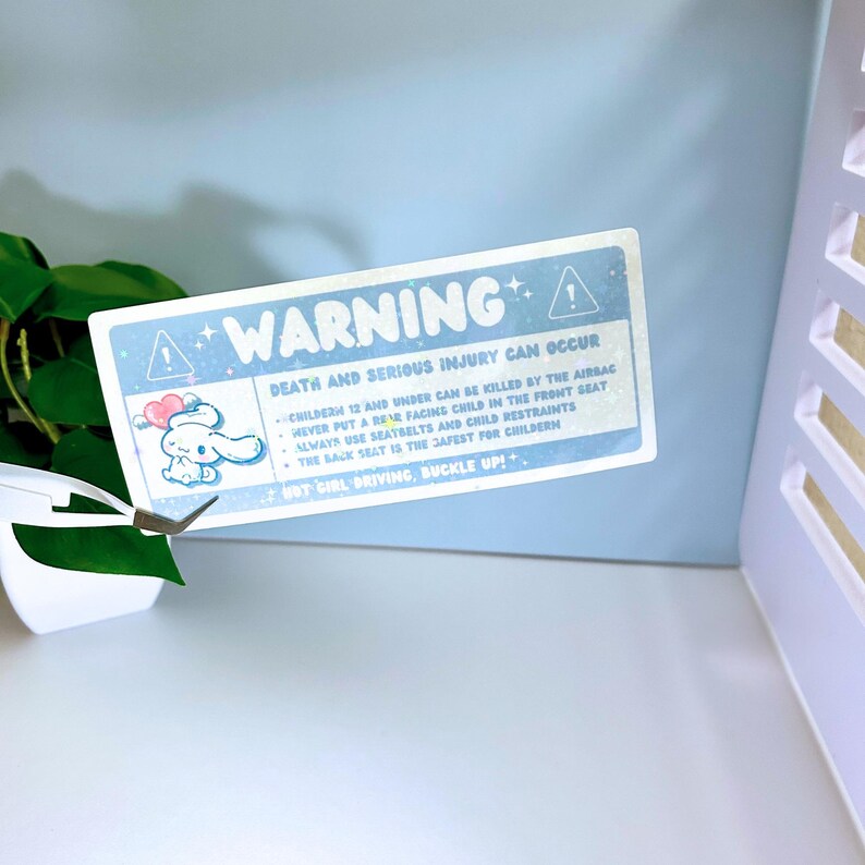 Air Bag Warning Sticker - Interior Car Decor for Personalization and ...