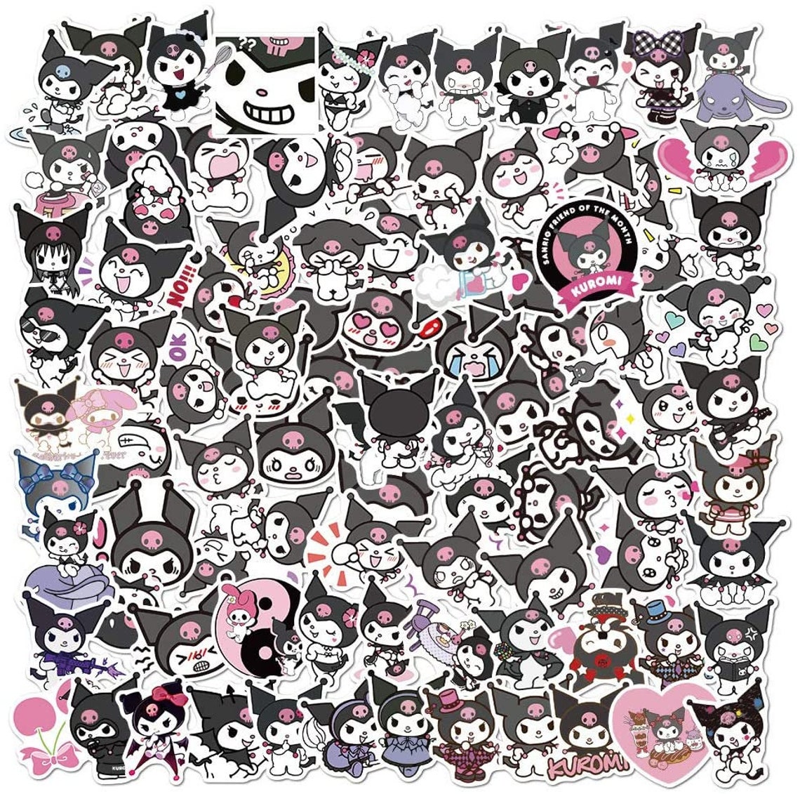 Kuromi Stickers | Etsy