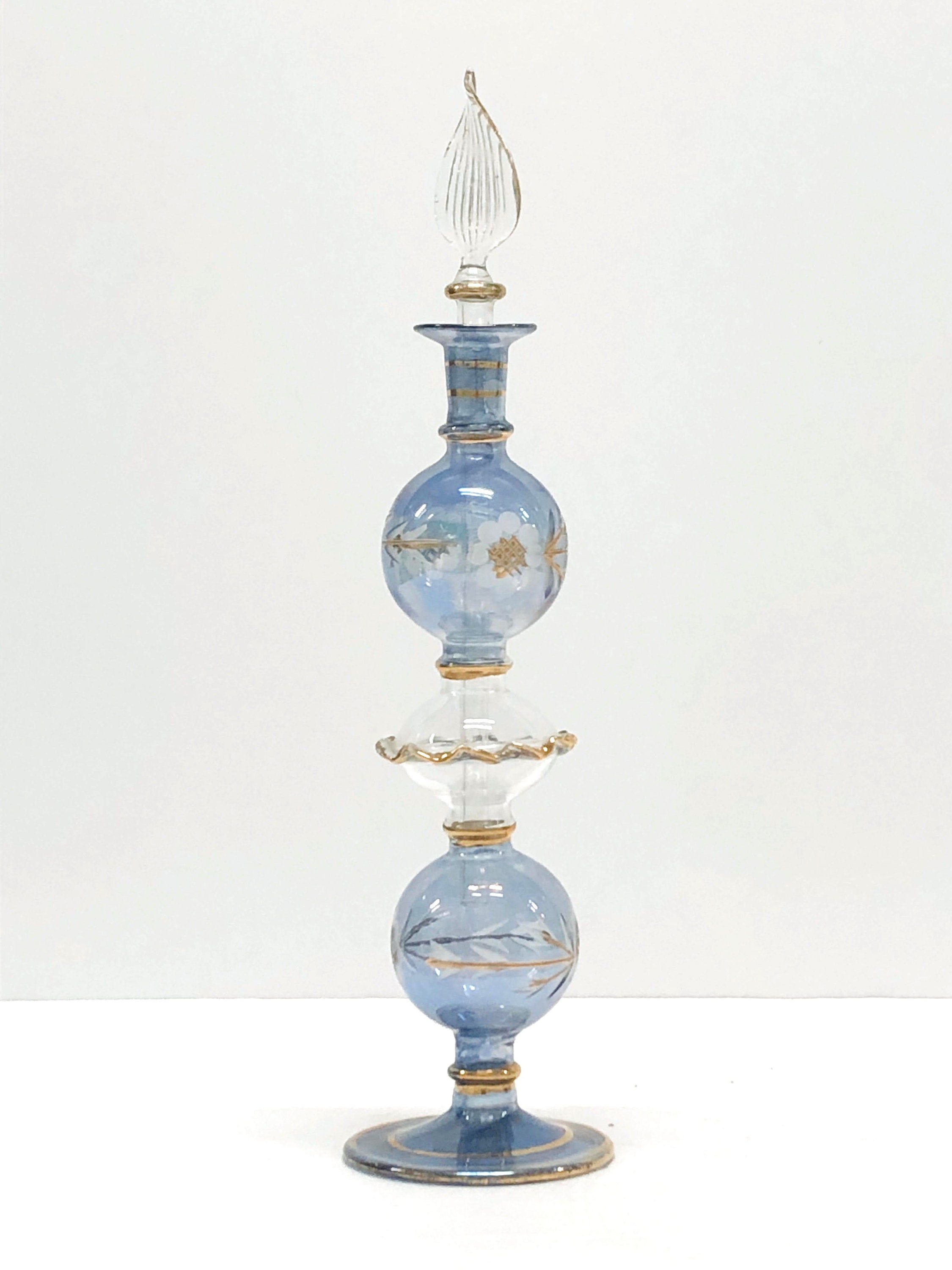 Gorgeous Vintage 1970s Handcrafted Blue Moroccan Moorish Perfume Bottle ...
