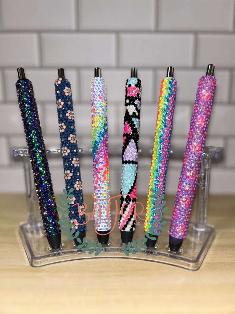 Rhinestone Pens - Etsy