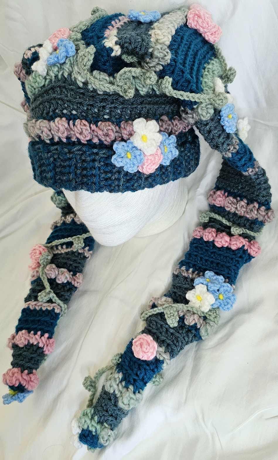 Floral Jester Hat Crochet Pattern - Etsy