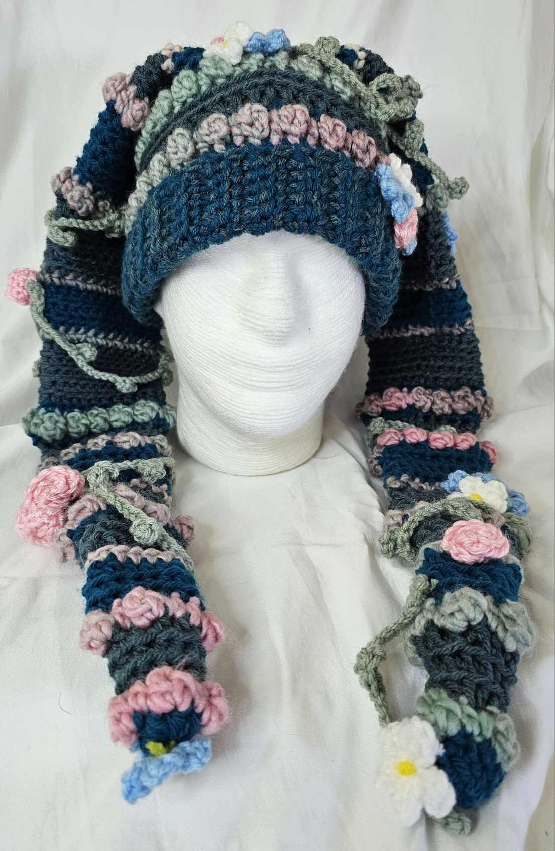 Floral Jester Hat Crochet Pattern - Etsy