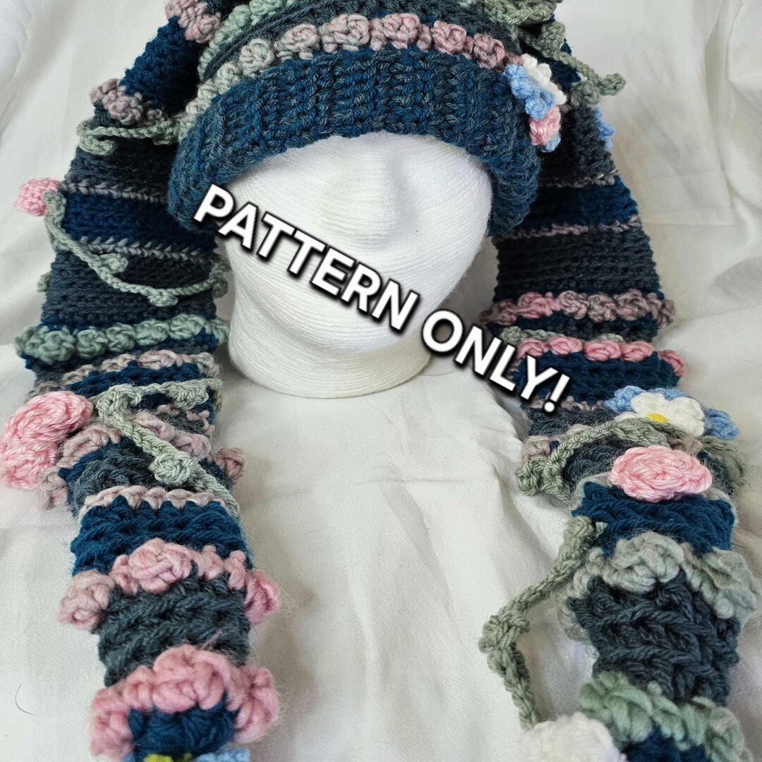 Floral Jester Hat Crochet Pattern - Etsy