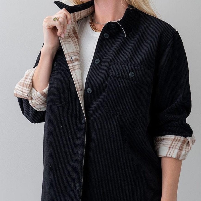 Corduroy Jacket Olive - Etsy