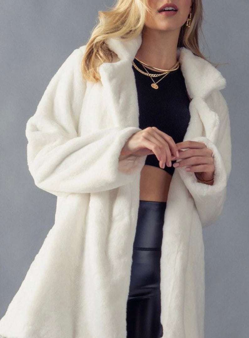 Oversized Faux Fur Coat. Full Length, Classic, Super Soft Plushy Cozy ...