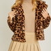Cozy Leopard Print Faux Fur Teddy Jacket, Side Pockets, Soft and Fuzzy ...