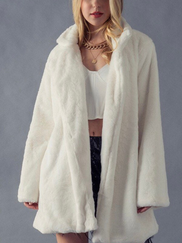 Oversized Faux Fur Coat. Full Length, Classic, Super Soft Plushy Cozy ...