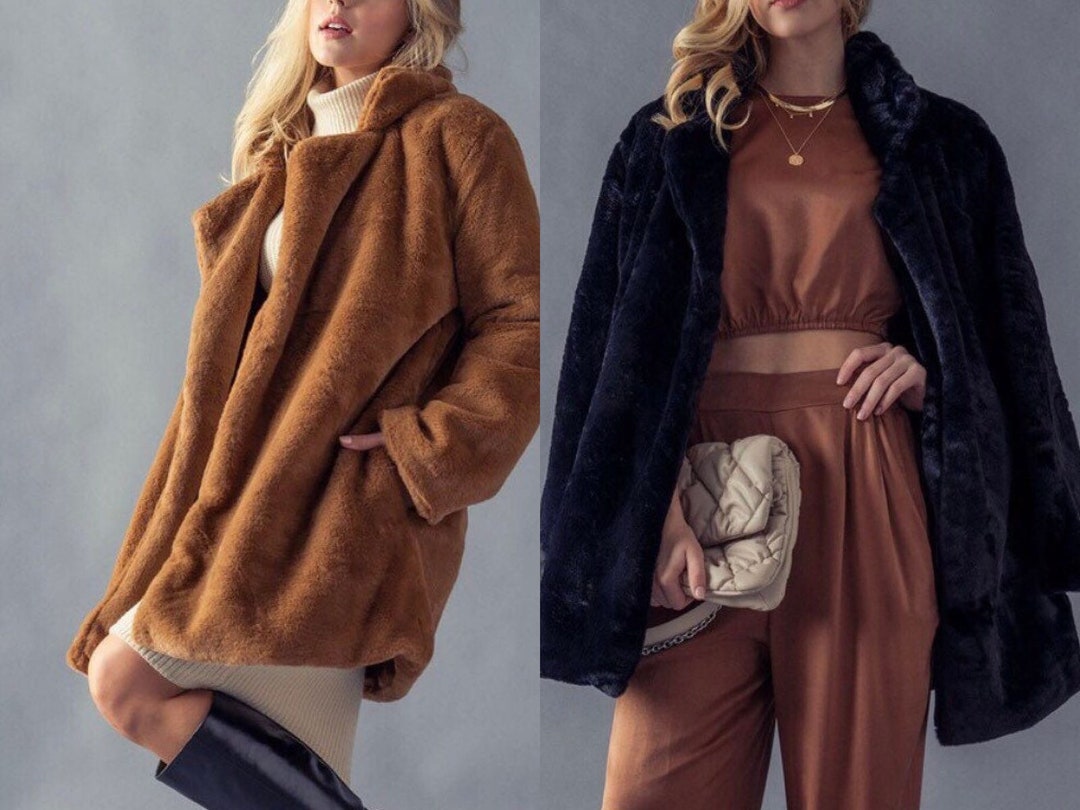 Oversized Faux Fur Coat. Full Length, Classic, Super Soft Plushy Cozy ...