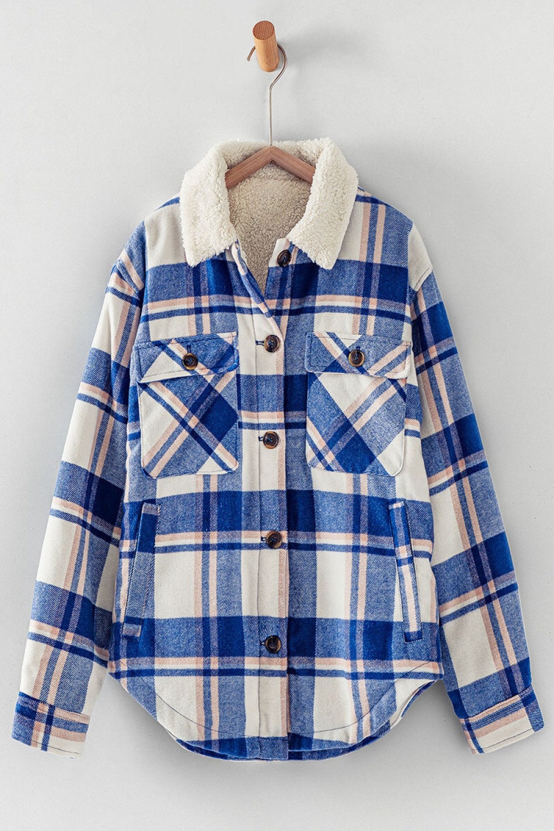 Oversized Plaid Shacket With Sherpa Lining, Warm, Cozy and Versatile ...
