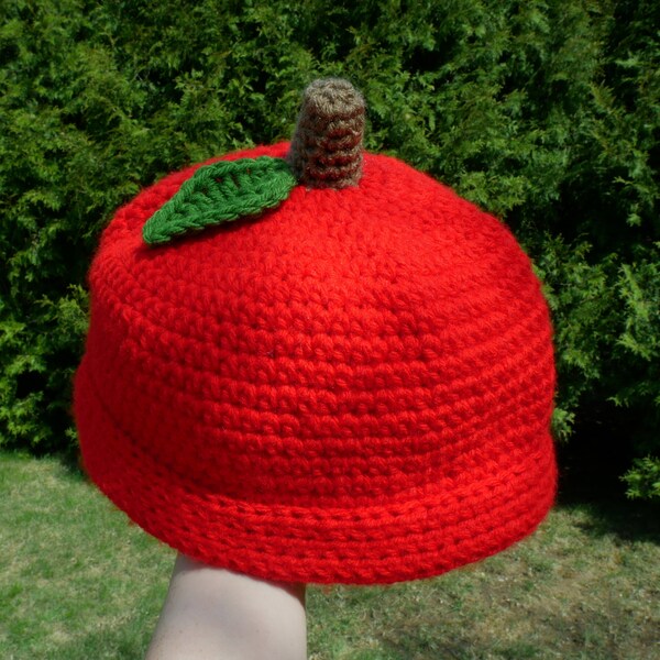 Crochet Apple Hat - Etsy