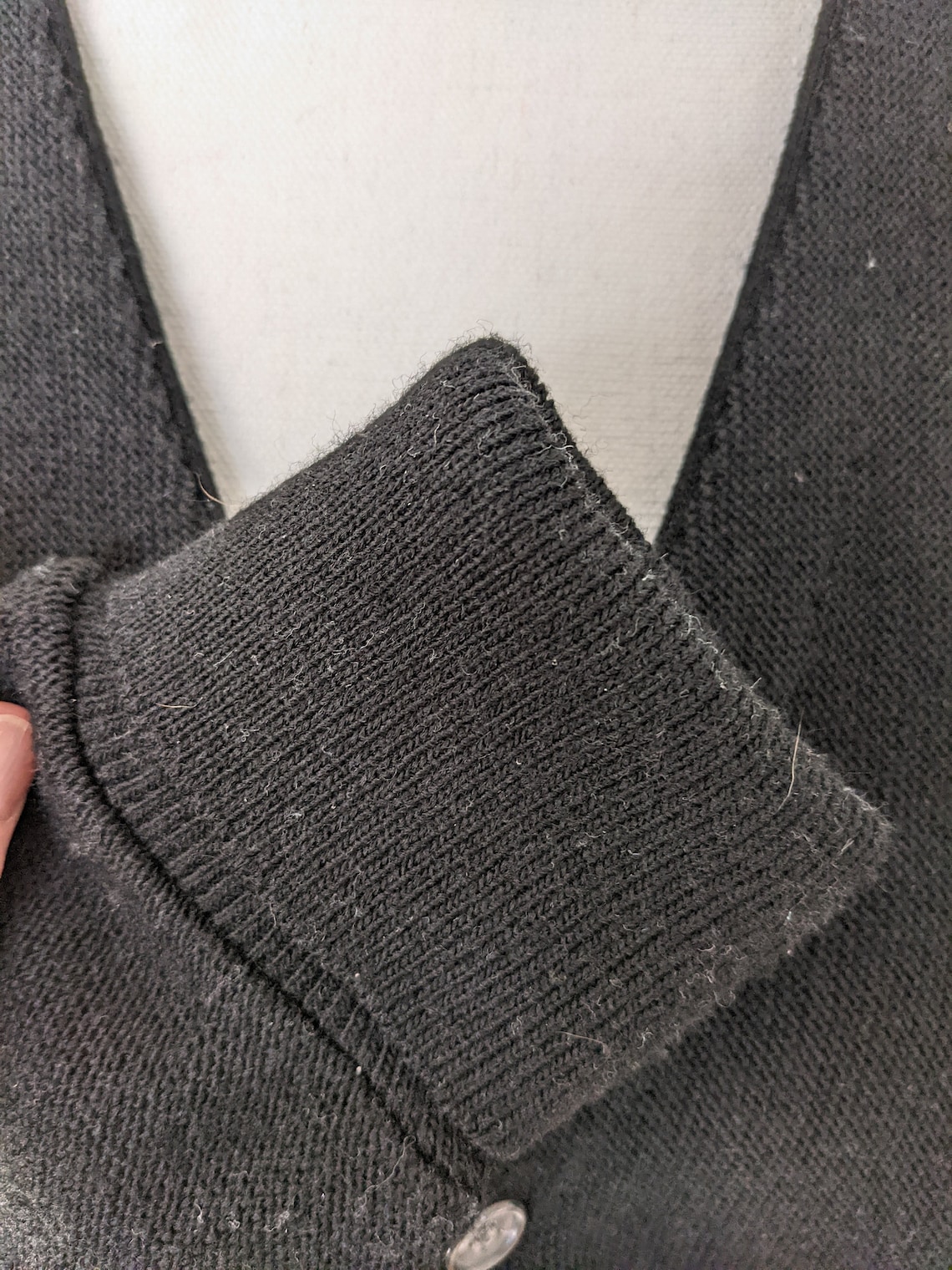 Vintage 1990s Izod Black Cardigan With Kimball Crest Patch - Etsy