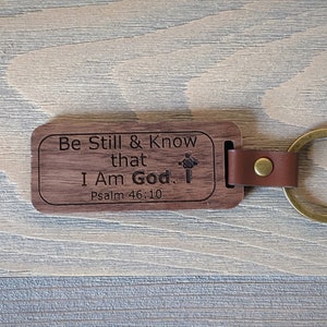 Wood Key Rings Faith Messages - Etsy
